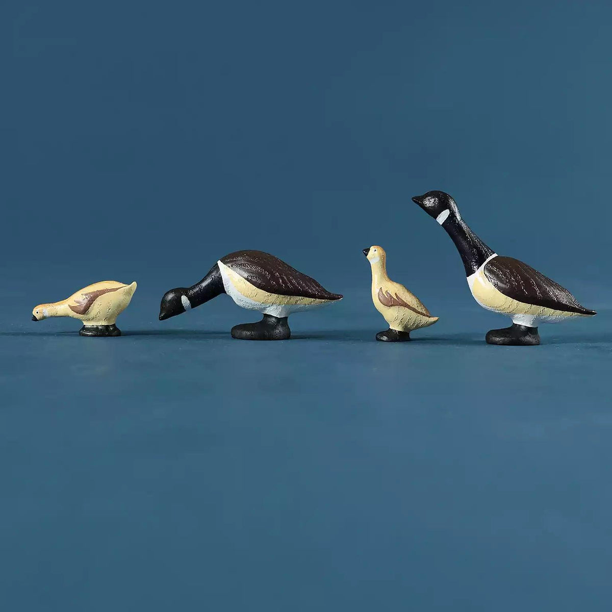 Wooden Canadian Goose Toy Family of Four