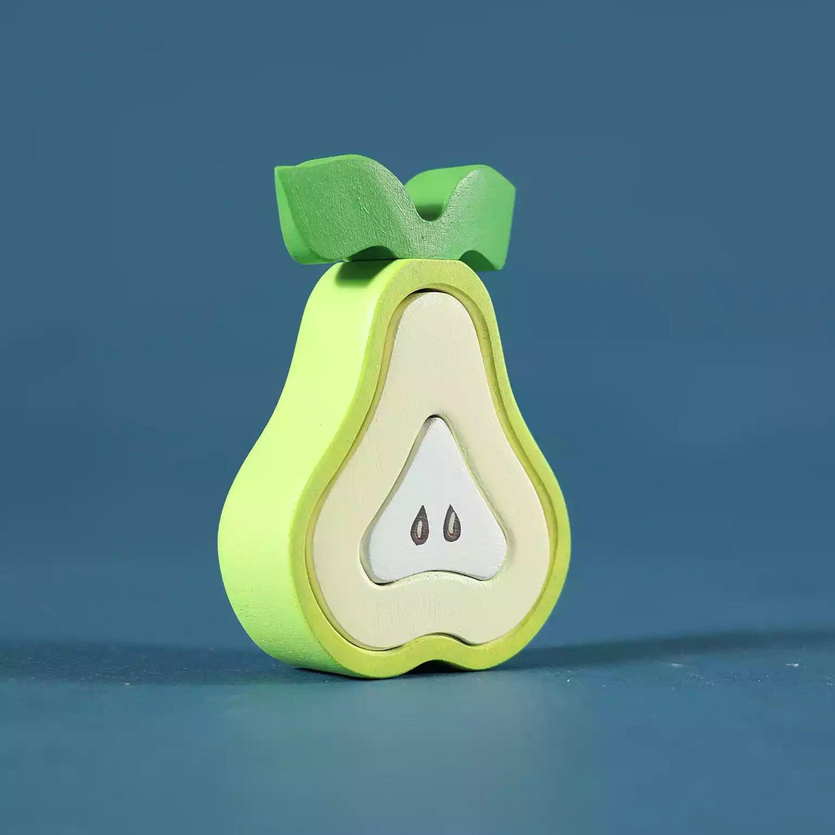 Wooden Pear Educational Stacking Fruit Toy– Noelino Toys