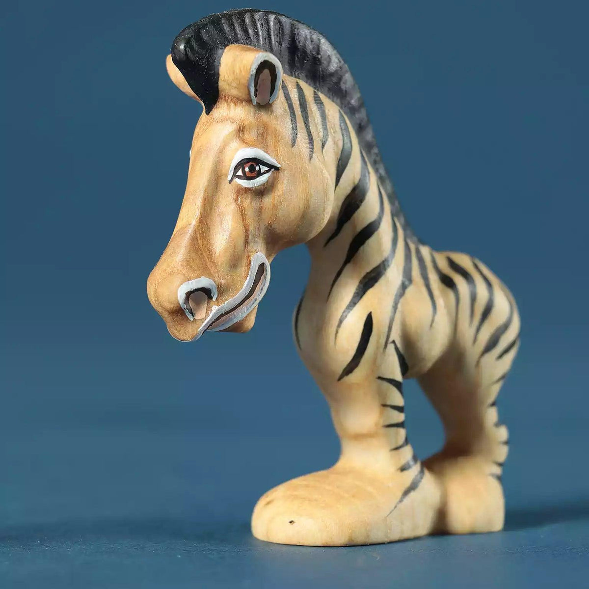 Wooden Zebra Toy - Cartoon Character for Toddlers– Noelino Toys
